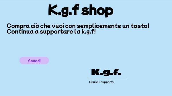 K.g.f shop | Genially