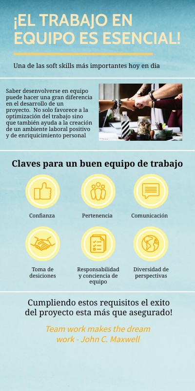 Infografía trabajo en equipo | Genially