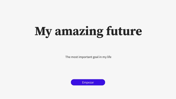My amazing future | Genially