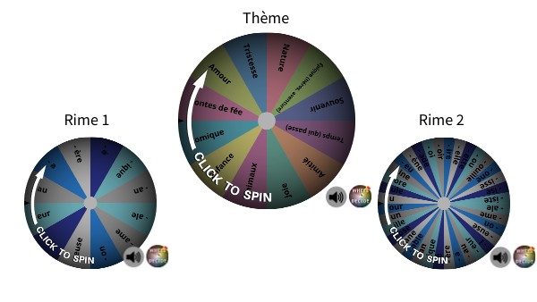 Thèmes et rimes - 1 roue simplifiée