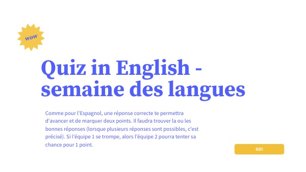 English Quiz