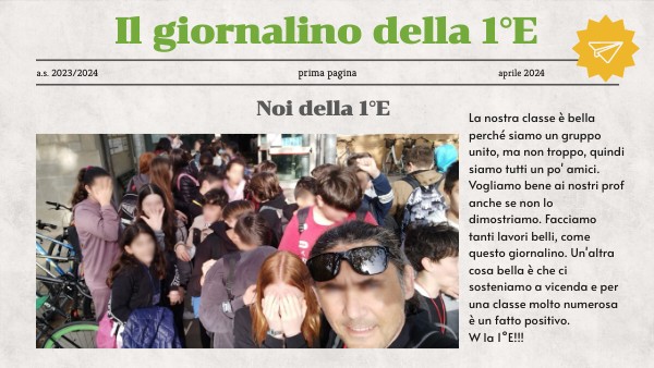 GIORNALINO 1E | Genially