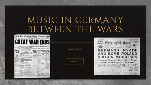 Music Between the Wars / Music in Nazi Germany
