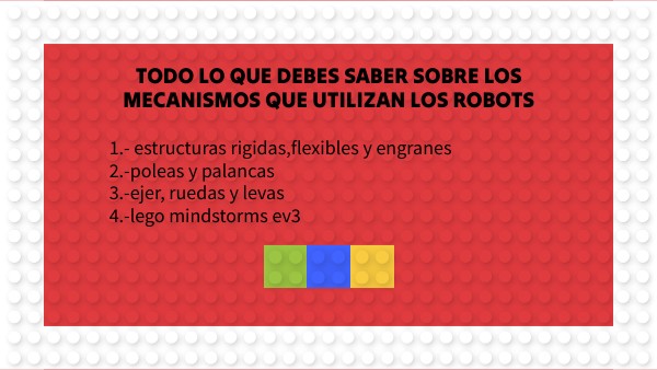 mecanismos que utilizan los robots