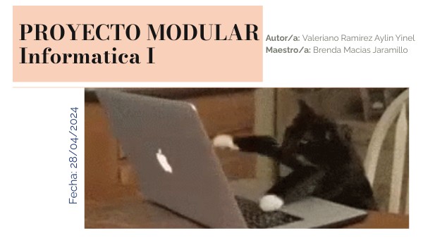 Proyecto modular informática I