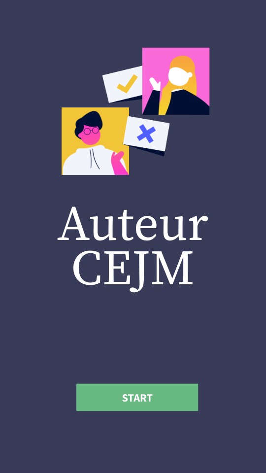 Quiz auteur CEJM | Genially