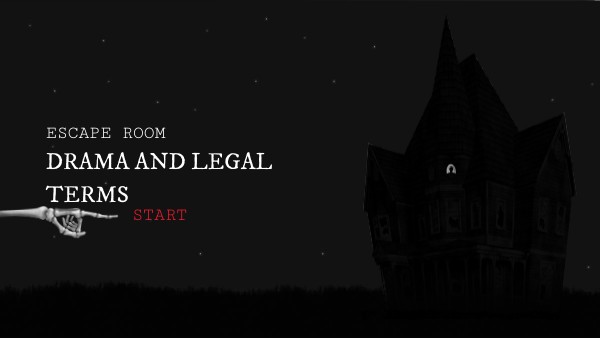 Drama and Legal Vocab Escape Room | Genially
