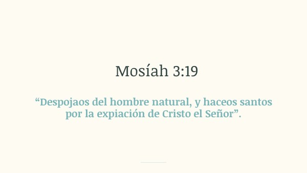 Mosíah 3:19 | Genially