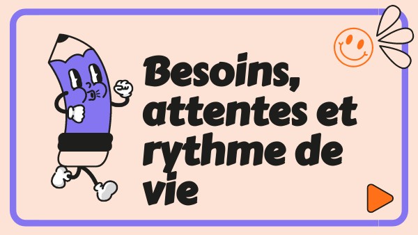 Quiz Besoins, attentes et rythme de vie