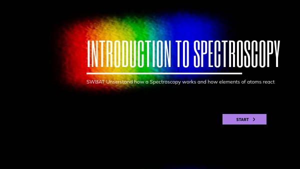 Spectroscopy Presentation | Genially