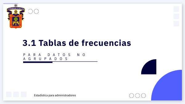 3.1 Tablas de frecuencias para datos no agrupados | Genially