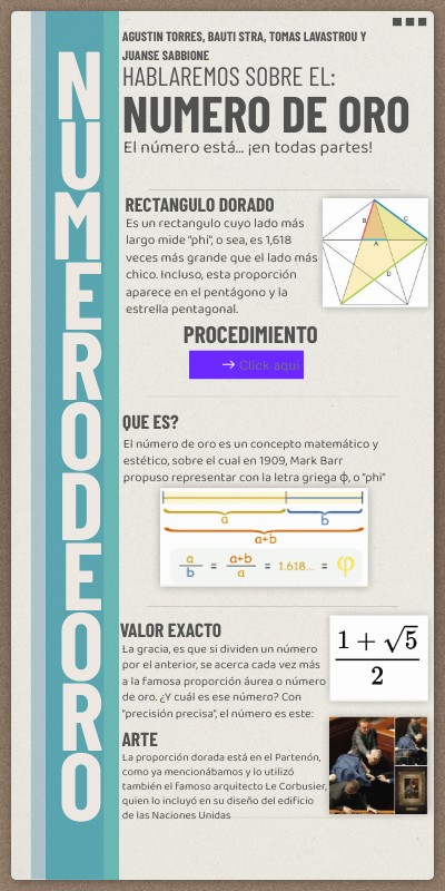 INFOGRAFÍA NUMERO DE ORO | Genially