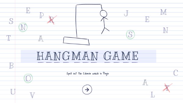 Adjective Ch1 Hangman Game | Genially