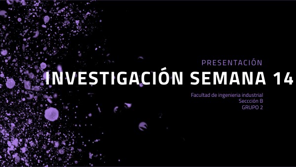 Trabajo grupal semana 14 | Genially