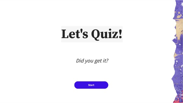 Draft quiz for 7361