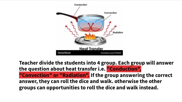 Heat transfer board game | Genially