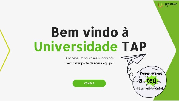Bem vindo à Universidade TAP | Genially