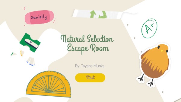 Natural Selection Escape Room | Genially