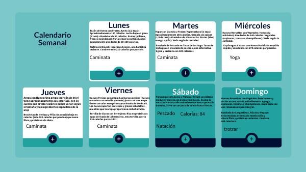 CALENDARIO SEMANAL | Genially