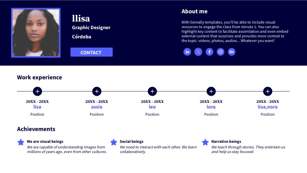 CV interactif | Genially