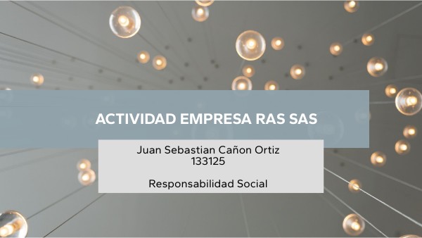 SITUACION EMPRESA RAS SAS | Genially