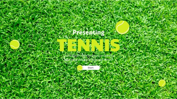 TENNIS PRESENTATION | Genially