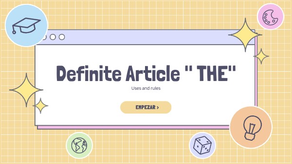 Definite Article "THE" | Genially