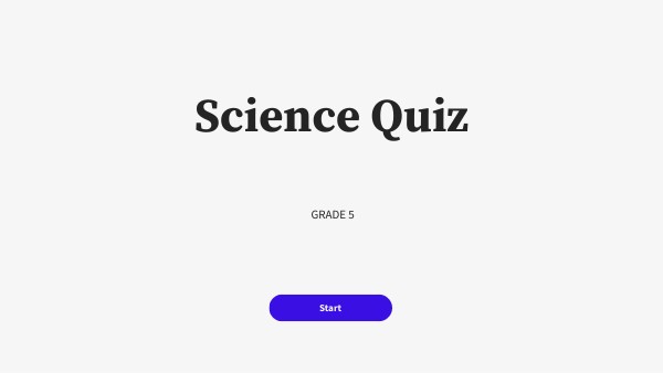 Basic Interactive Quiz | Genially