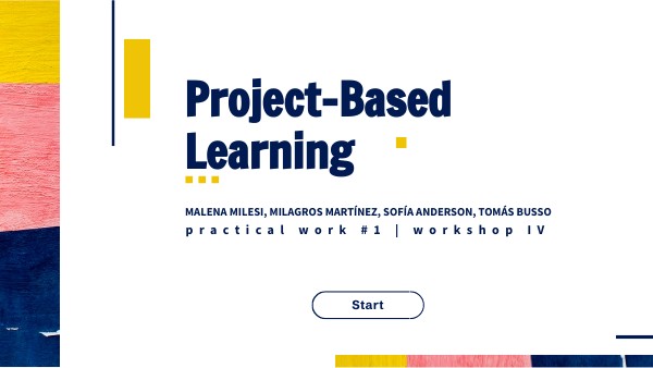 PROJECT-BASED LEARNING | pw #1 | Genially