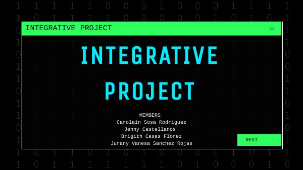 PROJECT INTEGRATIVE | Genially