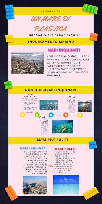 INFOGRAFICA SU UN MARE DI PLASTICA | Genially