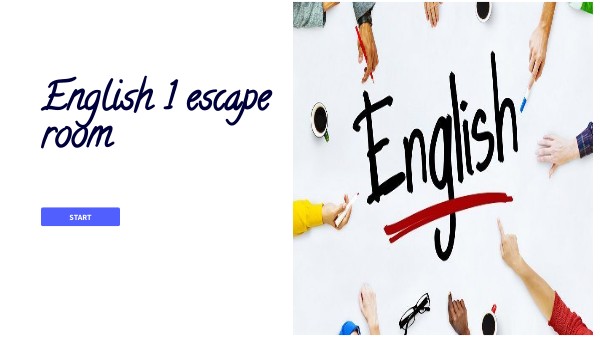 English 1 escape room.