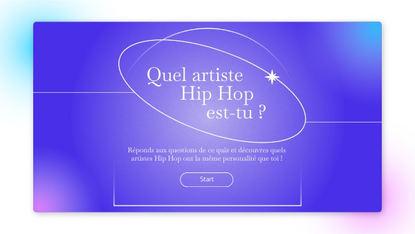 QUEL ARTISTE HIP HOP QUIZ | Genially