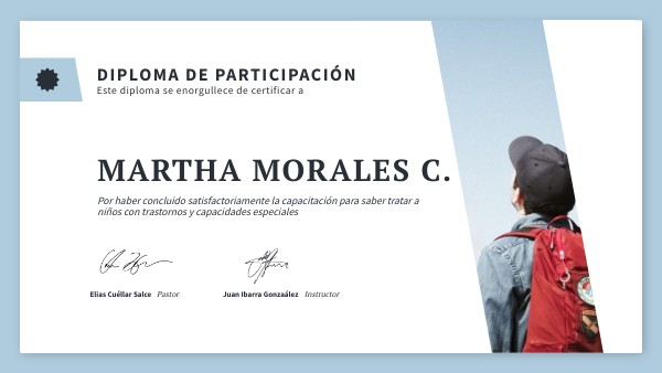 Certificado Diagonal | Genially