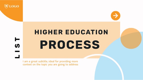 Higher Education Process List | Genially