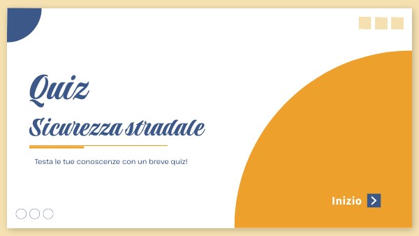 Quiz sicurezza stradale