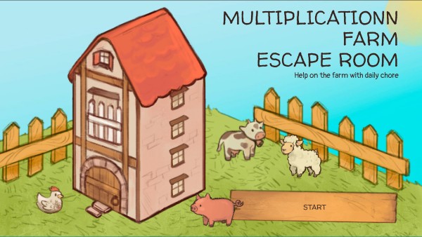 Multiplication Farm escape room