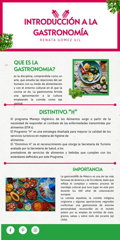 Introducción a la Gastronomía | Genially
