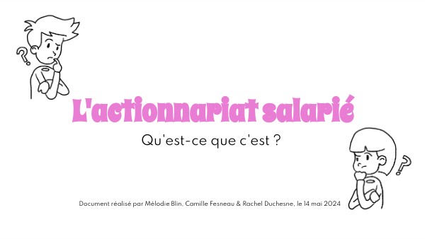 ACTIONNARIAT SALARIÉ | Genially