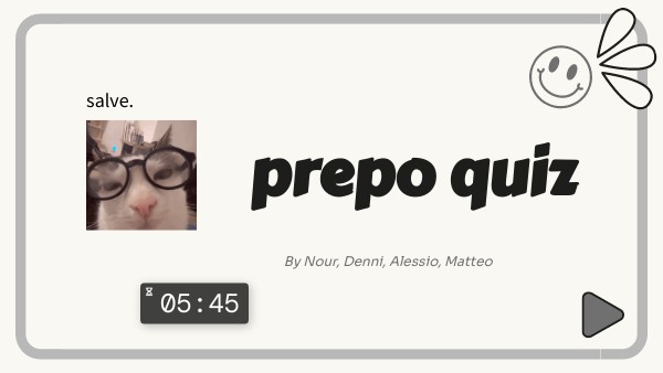 prepo quiz | Genially