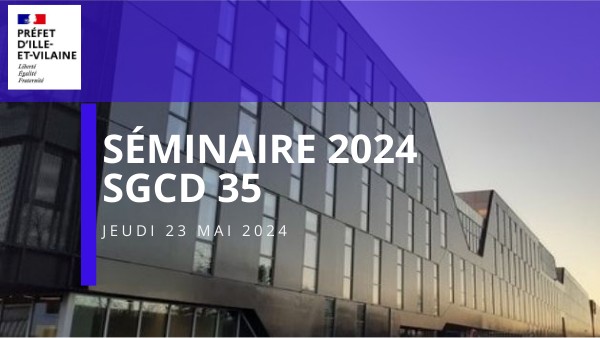 SGCD - Séminaire 2024 | Genially