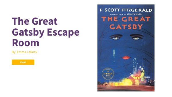The Great Gatsby Escape Room | Genially