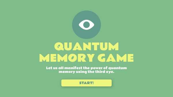 Quantum Memory Game