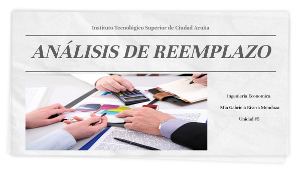 Análisis de reemplazo | Genially