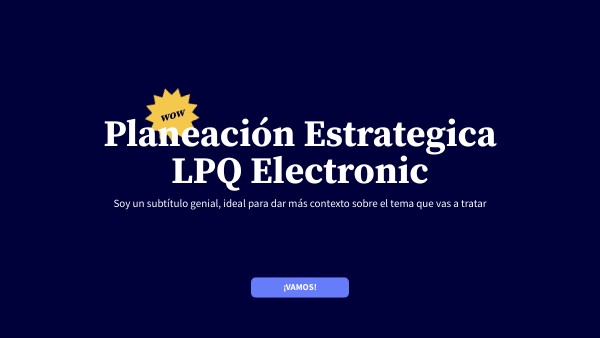 Presentación LPQ Electronics