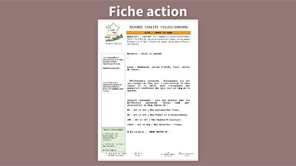Fiche action
