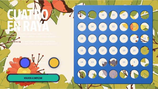 Juego cuatro en raya