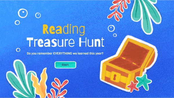 Reading Treasure Hunt '24 | Genially