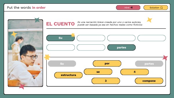 Put the words in order | Genially